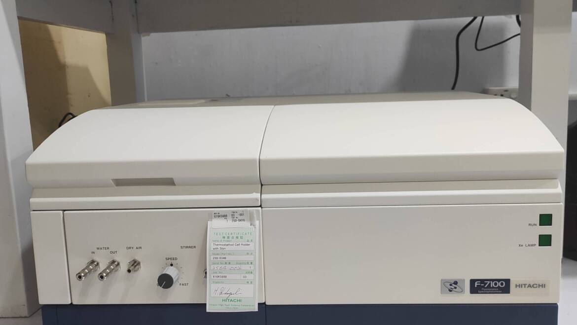 Fluorescence Spectrophotometer F-7100 – Polymer Colloids