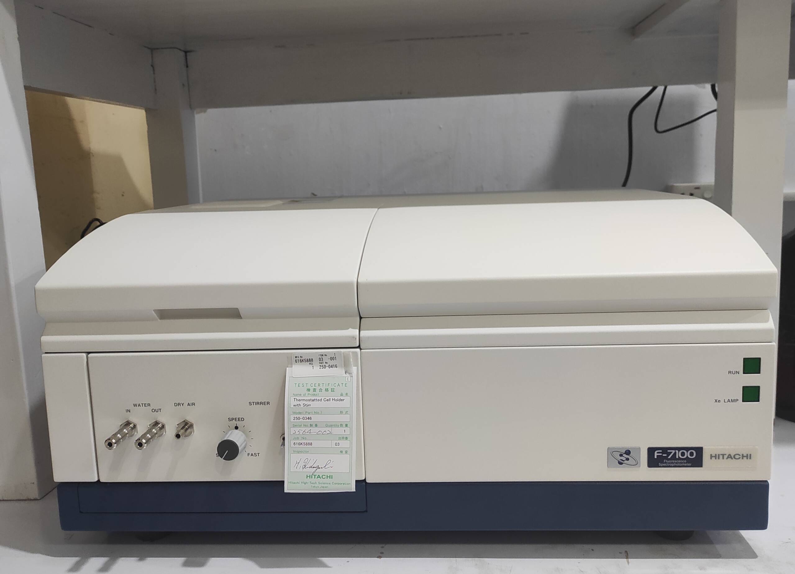 Fluorescence Spectrophotometer F-7100 – Polymer Colloids